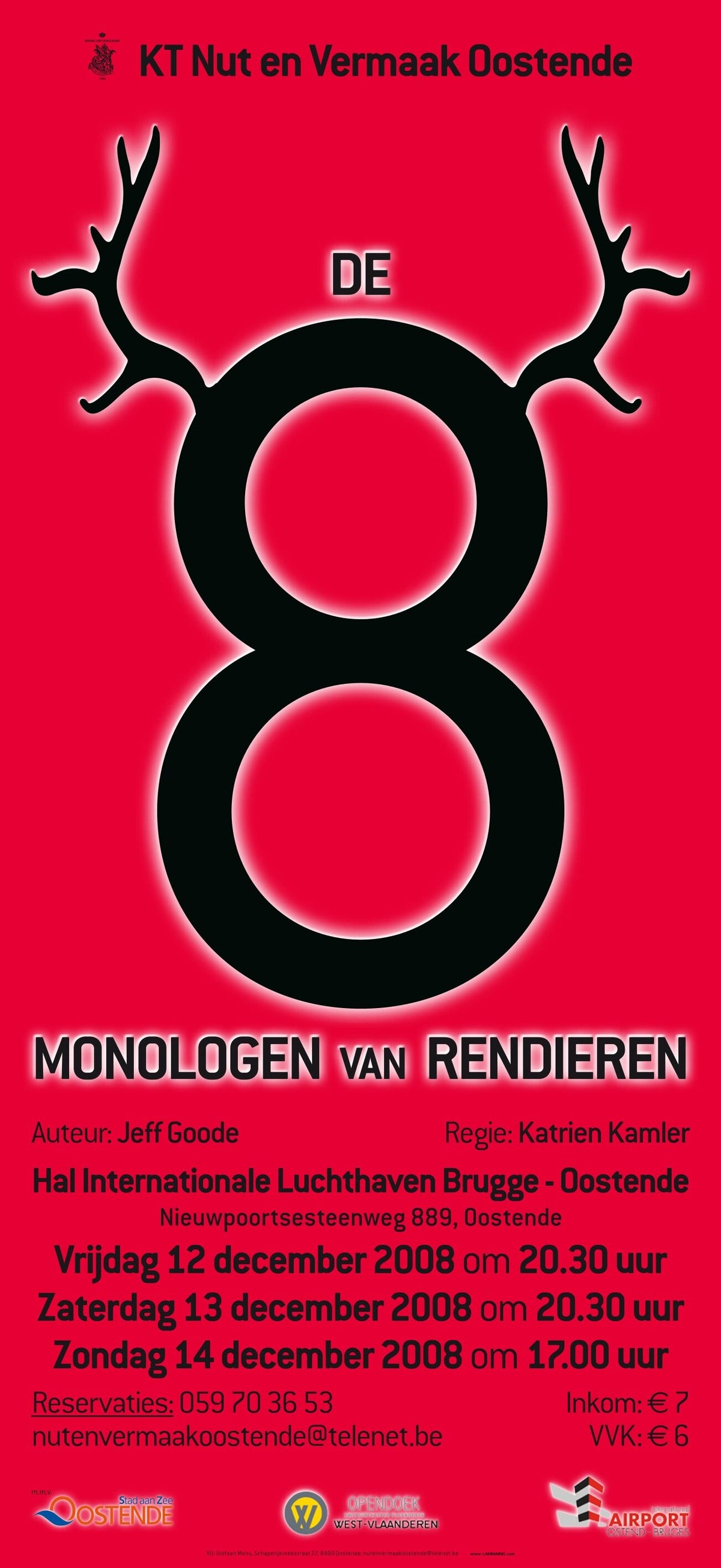 De acht, Monologen van rendieren / Archief | Nut en Vermaak Oostende vzw