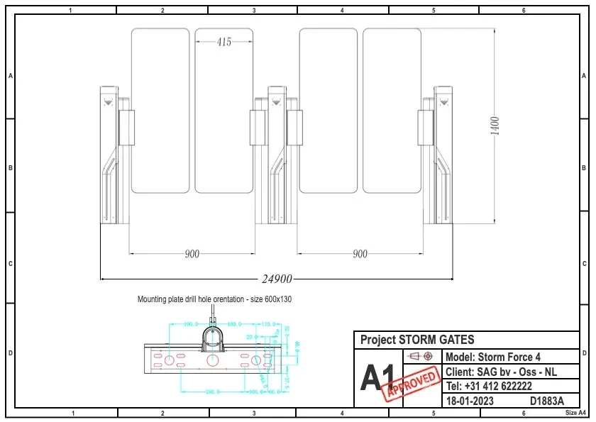 Technische informatie - STORM Force 4 - Maten / Technisch Overzicht ...