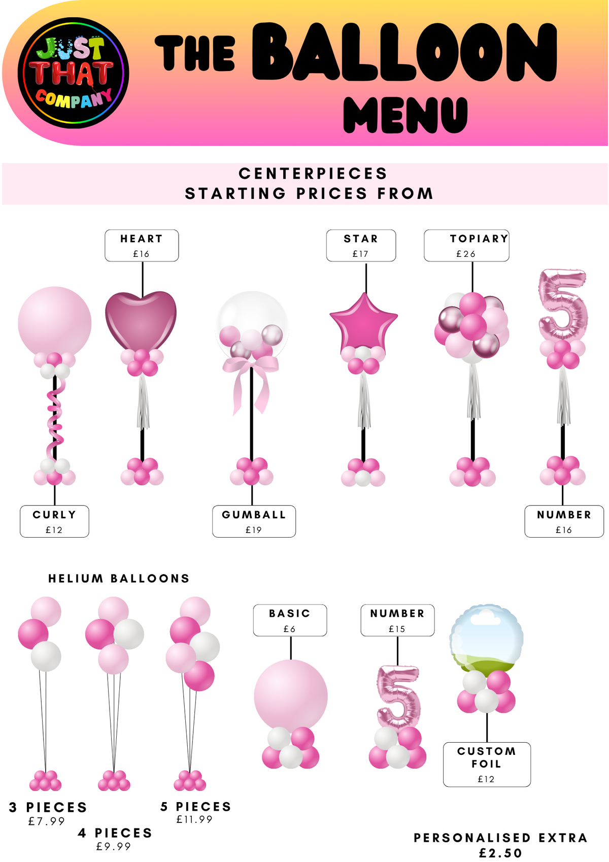 Balloon Twisting / Prices and Packages | Just that company