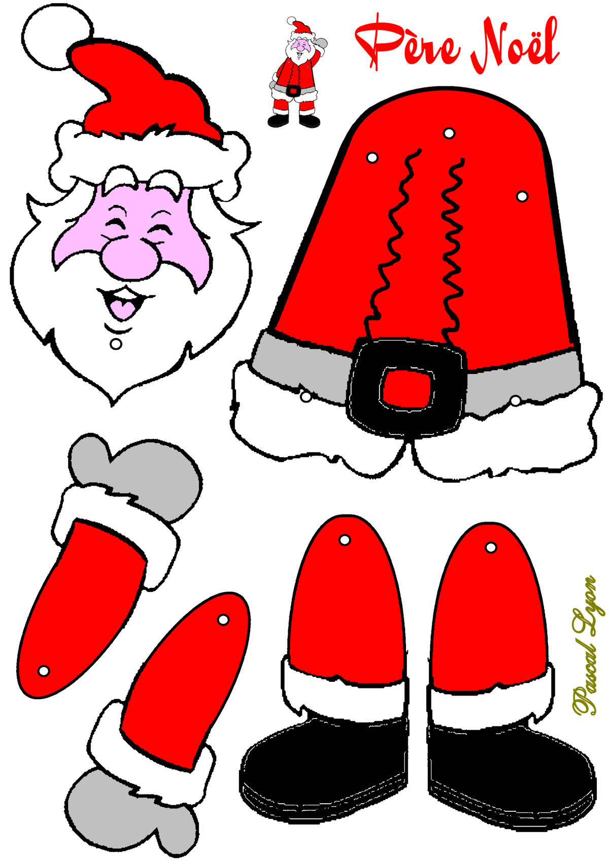 Pantins Articulés Noël / Pantins Articulés | Pascal Lyon