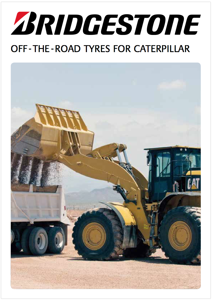 Bridgestone OTR for Caterpillar, Komatsu, Liebherr, Volvo / nieuwe ...