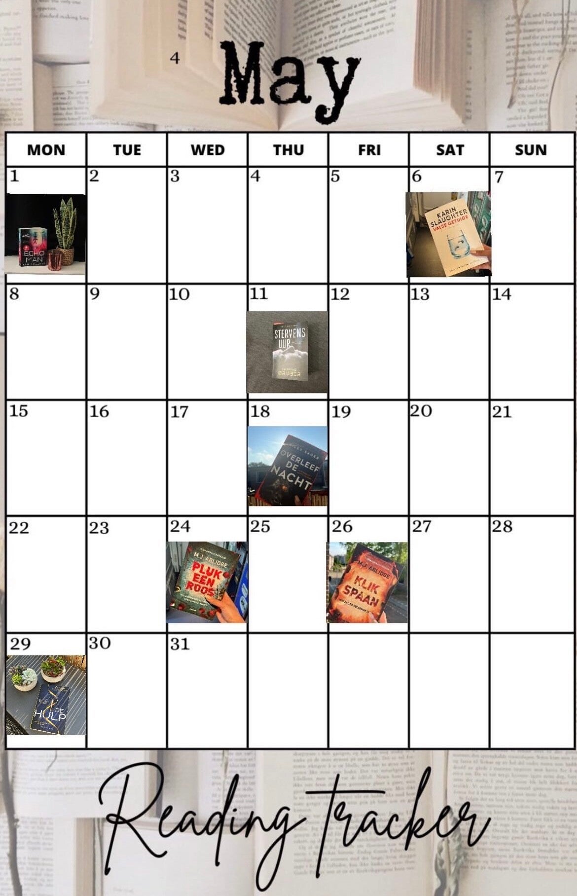 Month Tracker / Books | The Flying Reader