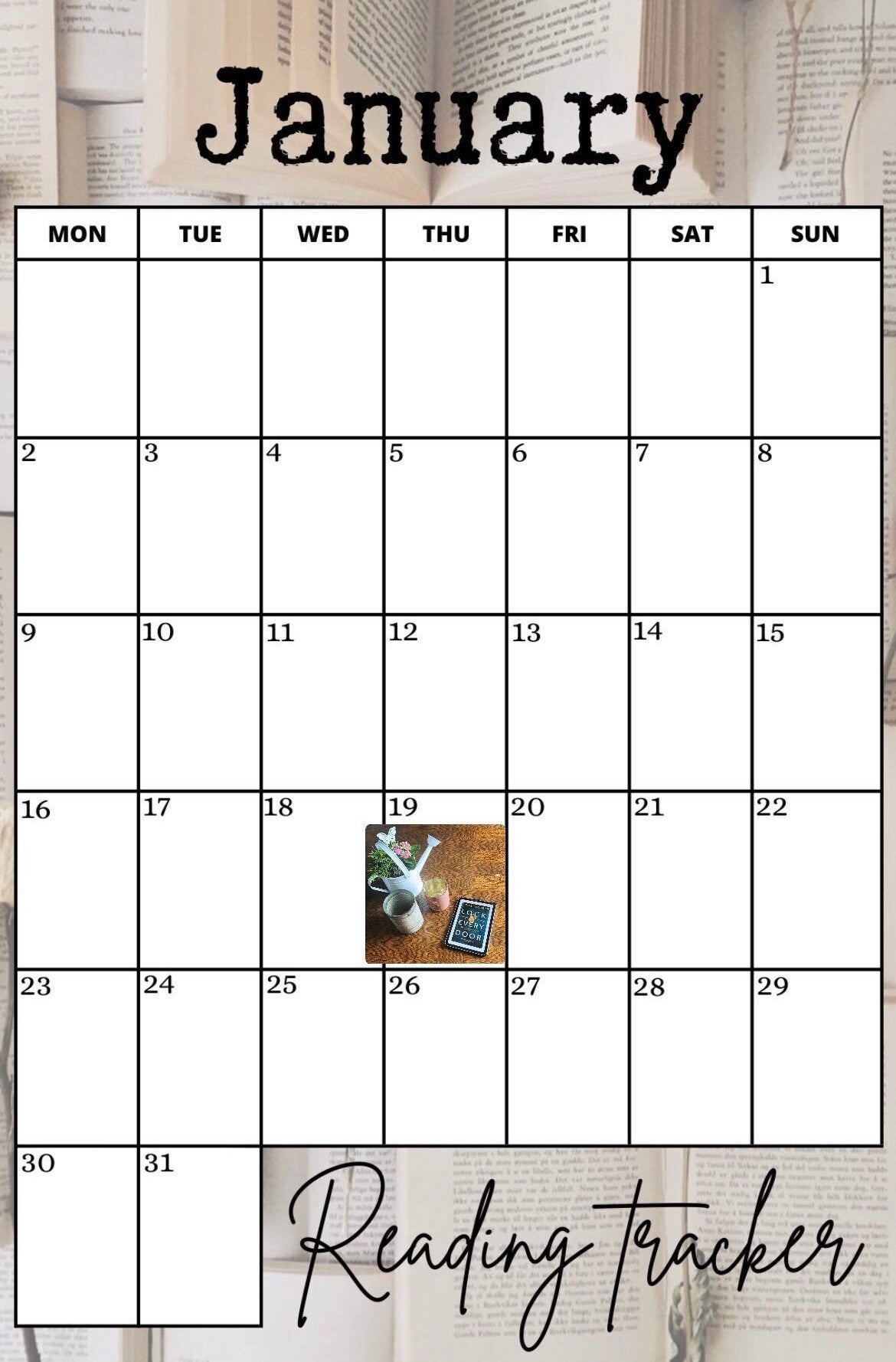 Month Tracker / Books | The Flying Reader