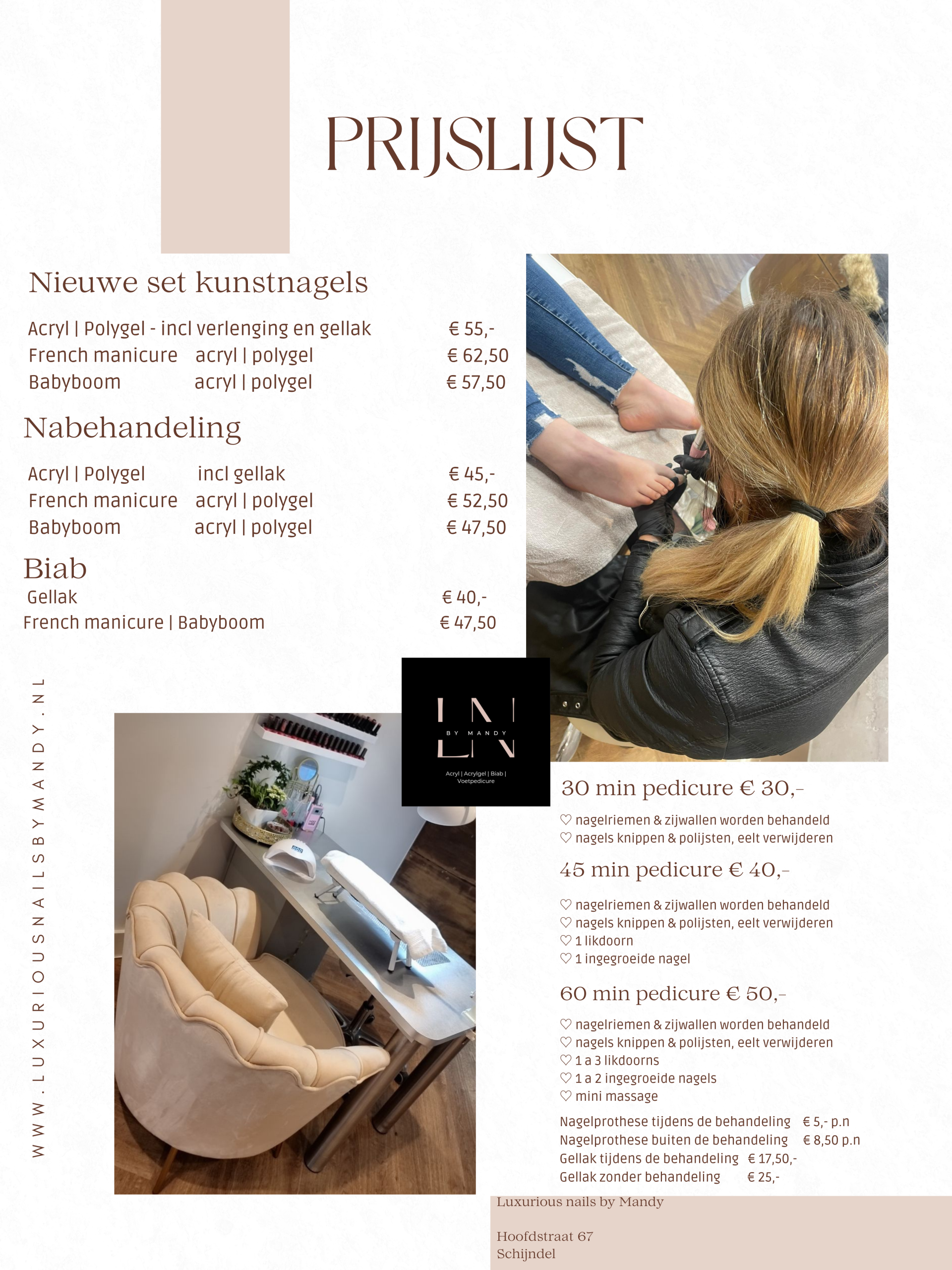 Prijslijst! | Luxurious nails by Mandy