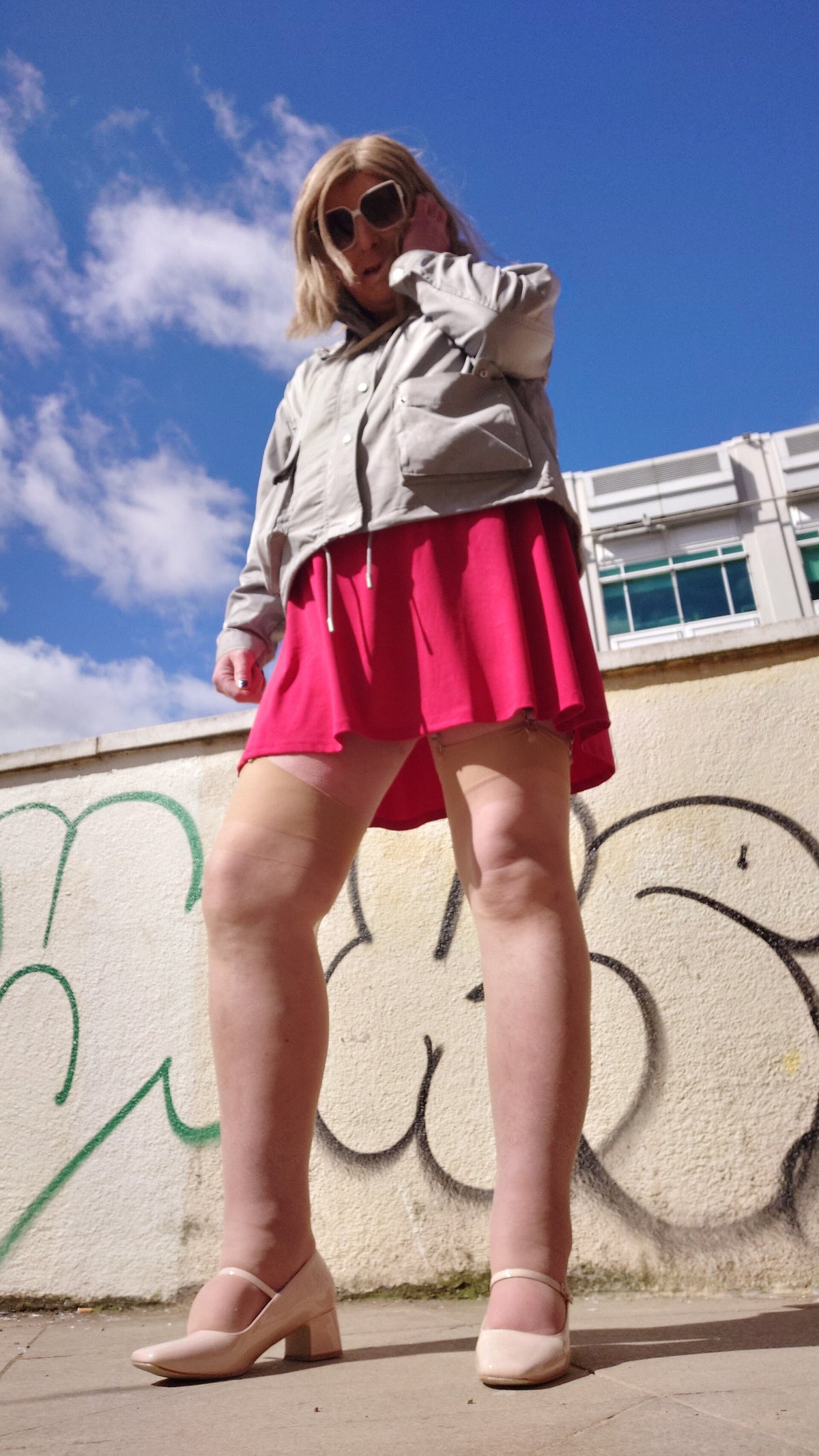 Visiting the local Skypark | Windy skirts