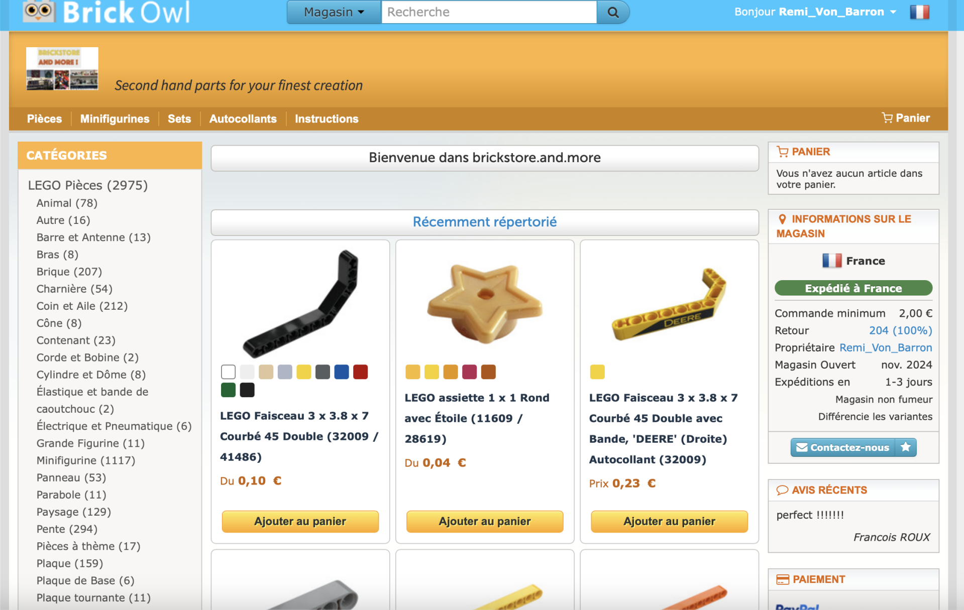 Vente de briques | brickstore.and.more