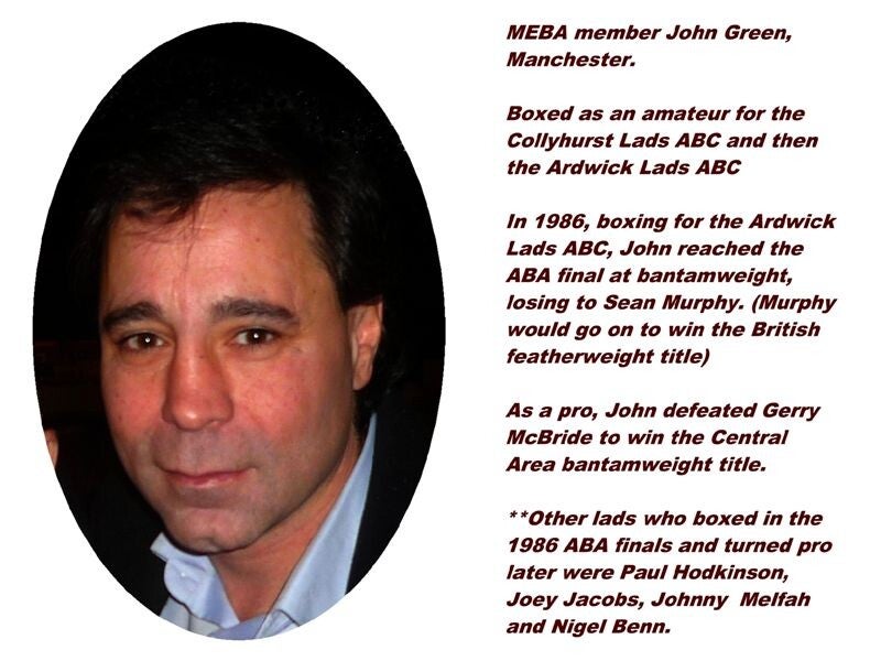 John Green / Spotlight On | Manchester Ex Boxers Association