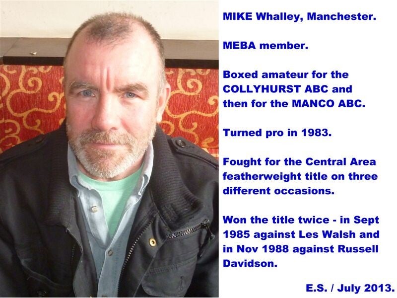 Mike Whalley / Spotlight On | Manchester Ex Boxers Association