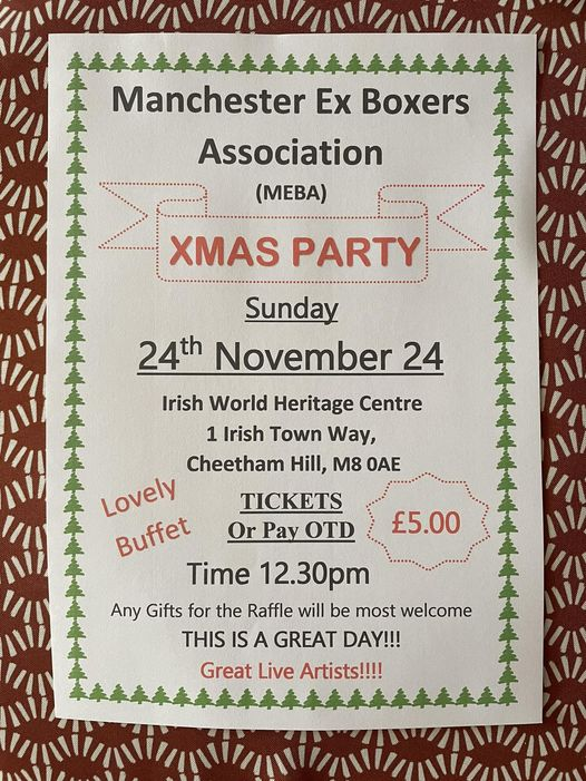 Monthly Meetings | Manchester Ex Boxers Association