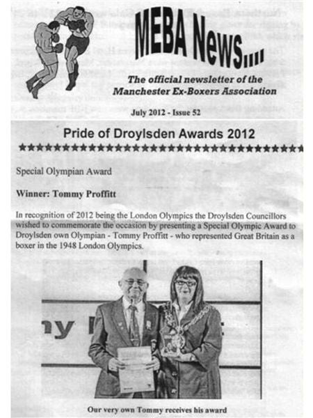 Tommy Proffitt / Spotlight On | Manchester Ex Boxers Association