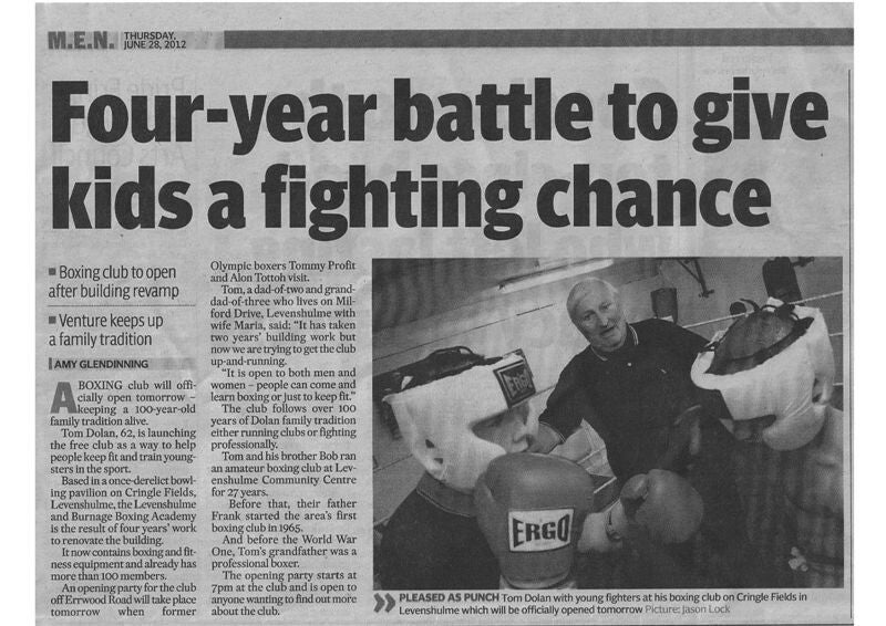 Tommy Dolan / Spotlight On | Manchester Ex Boxers Association