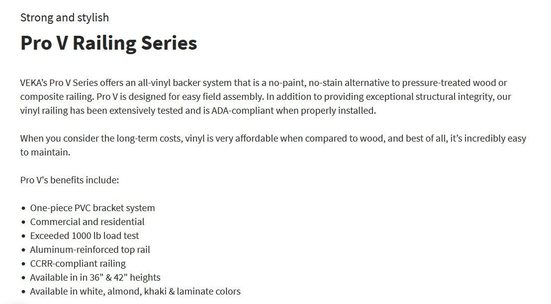 Vinyl Railing & Wraps | Construction Supply