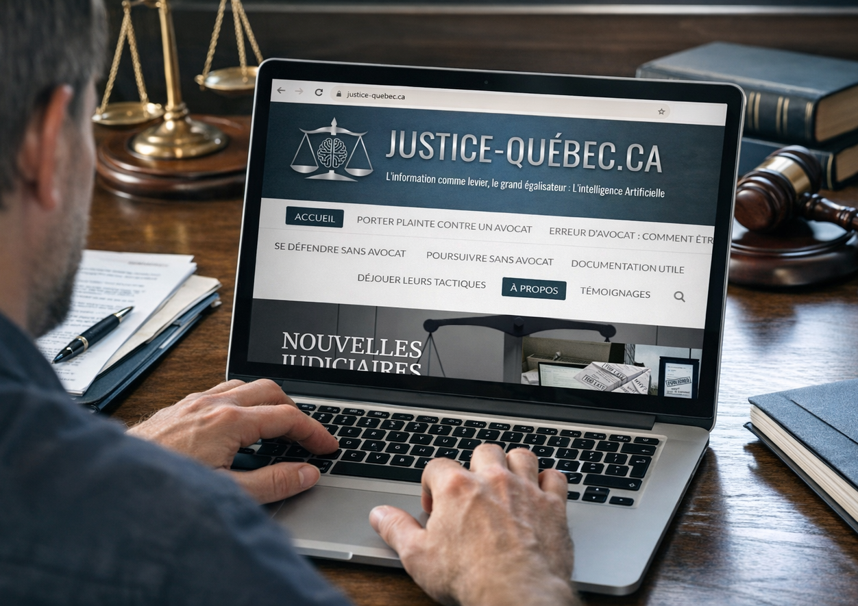 Se défendre seul devant la justice : un nouveau site québécois mise sur ...