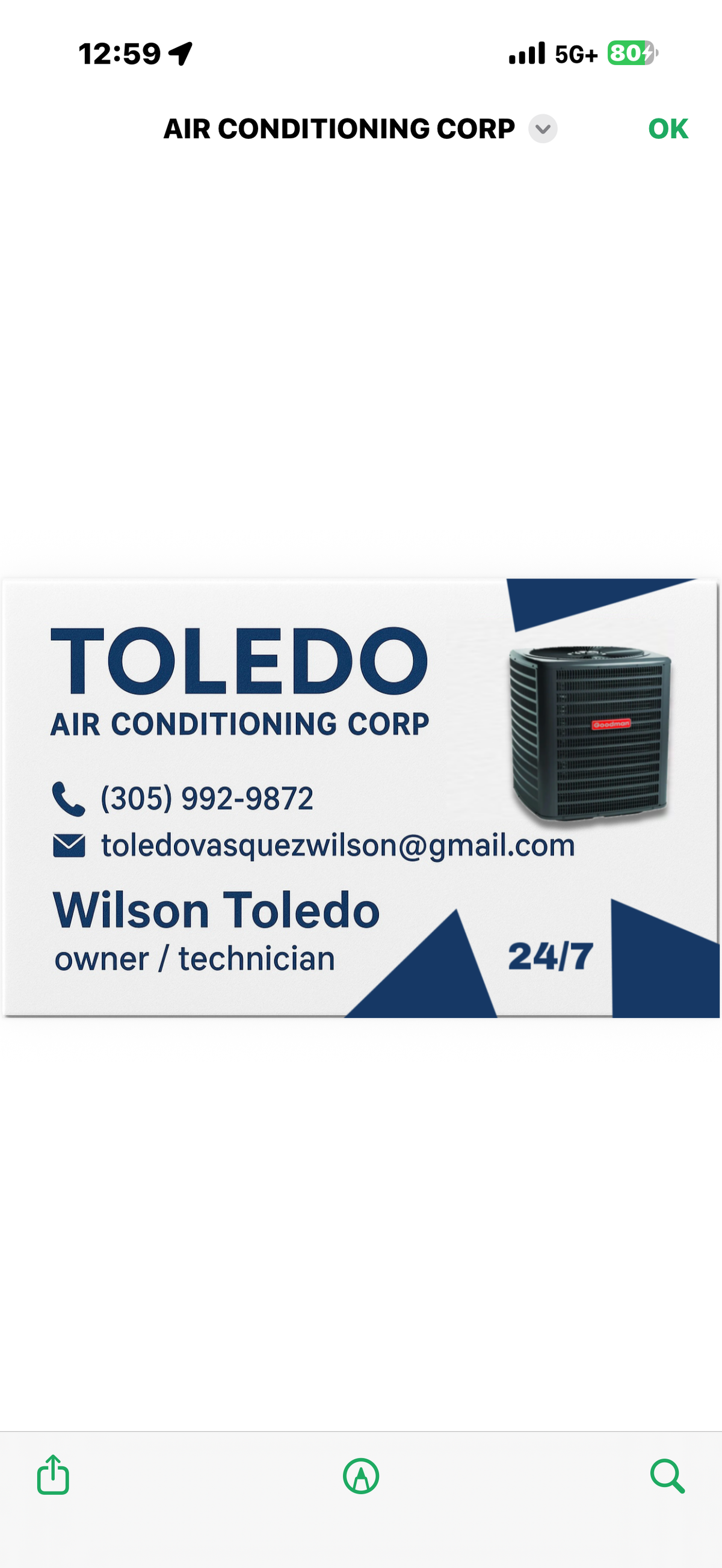 TOLEDO AIR CONDITIONING CORP