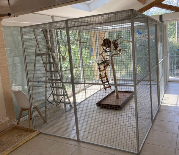 Nos voliéres | Association Perroquet La Colonie des becs crochus