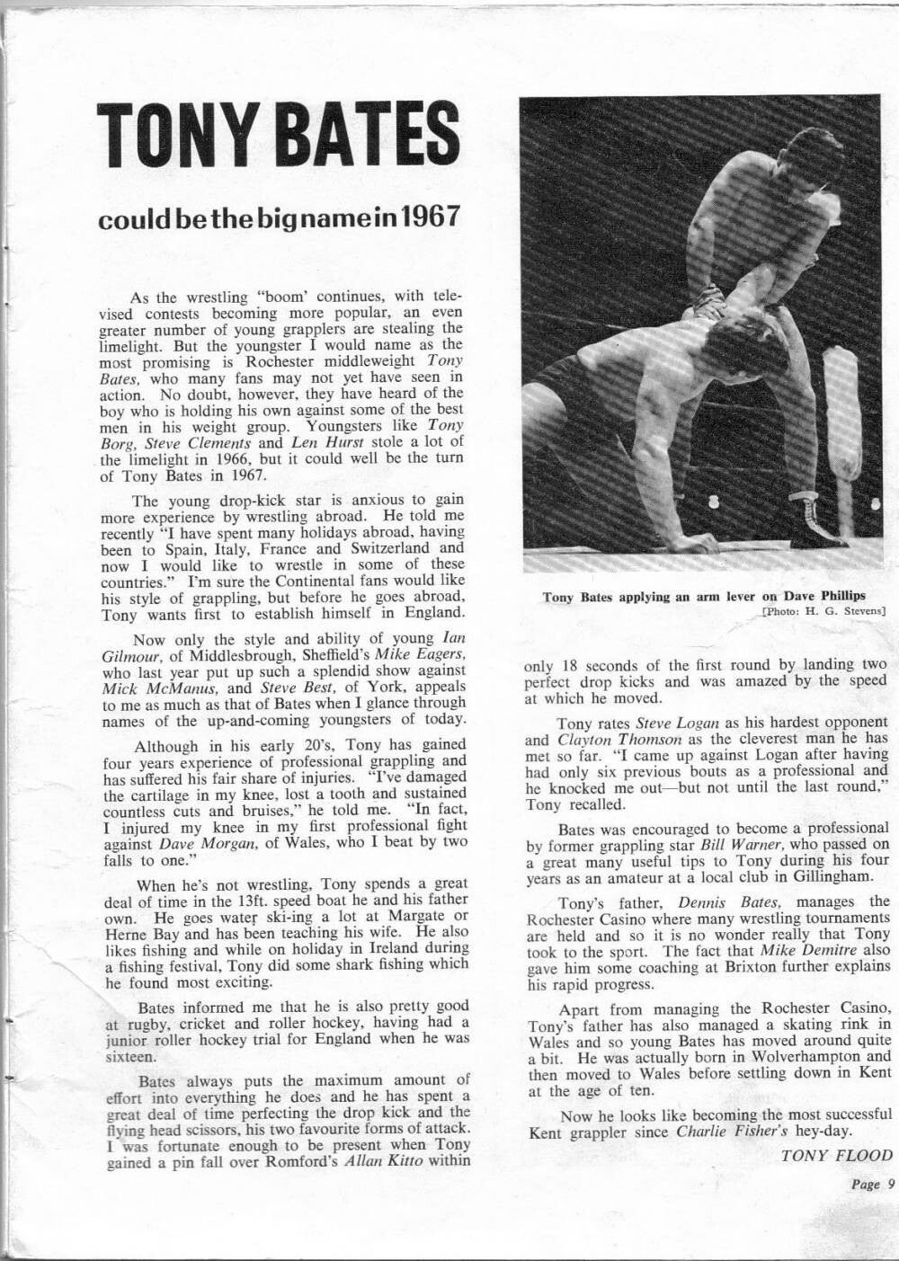 Tony Bates / B / Galleries | Wrestling Furnace