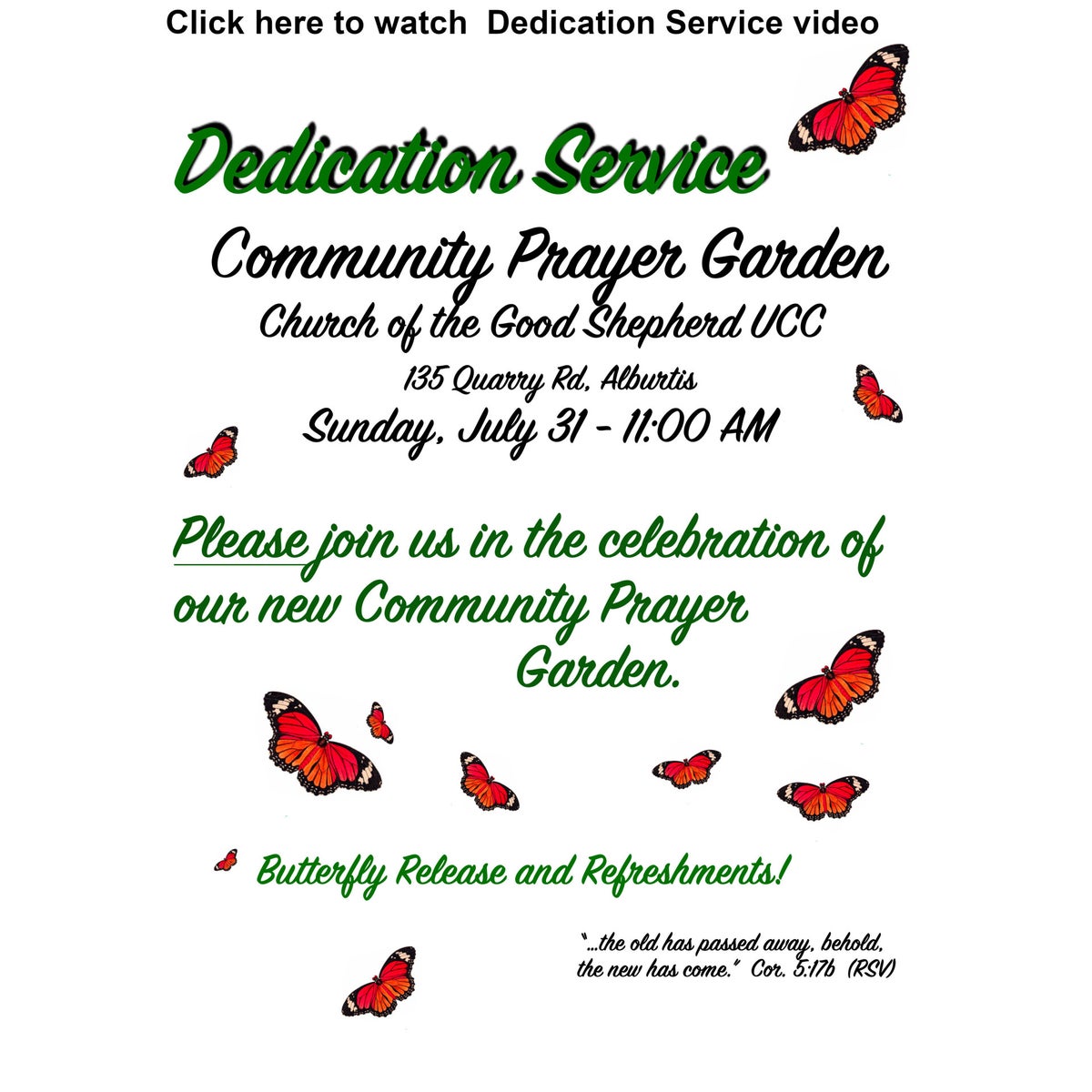 Our Community Prayer Garden / About Us | Church of the Good Shepherd UCC