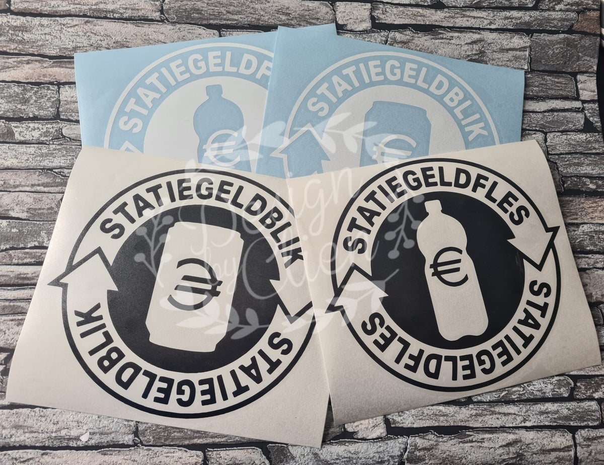 Sticker | Statiegeld blikjes/flesjes | By Celien