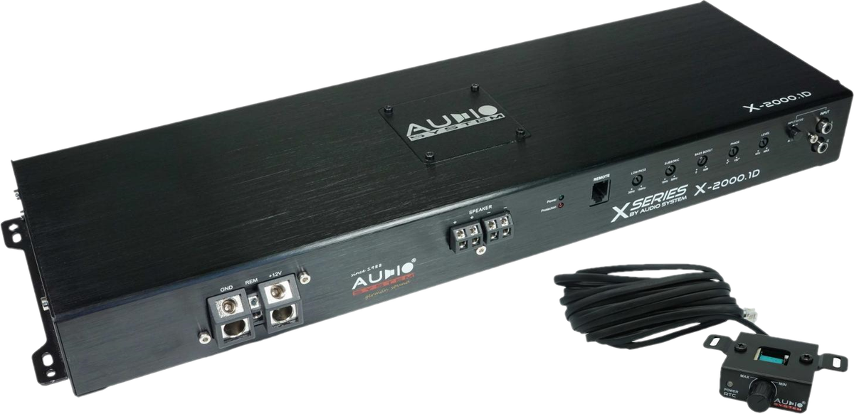 Audio System X2000.1D 2000W RMS monoblock amplifier