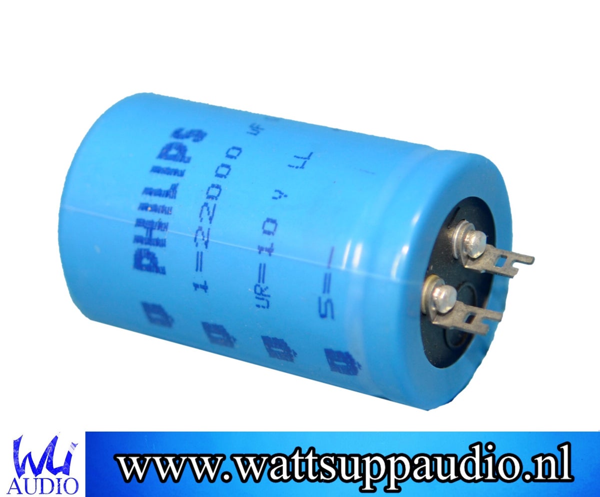 Philips 22000UF / 10V Condensator / capisator 40/085/56 ( elco )