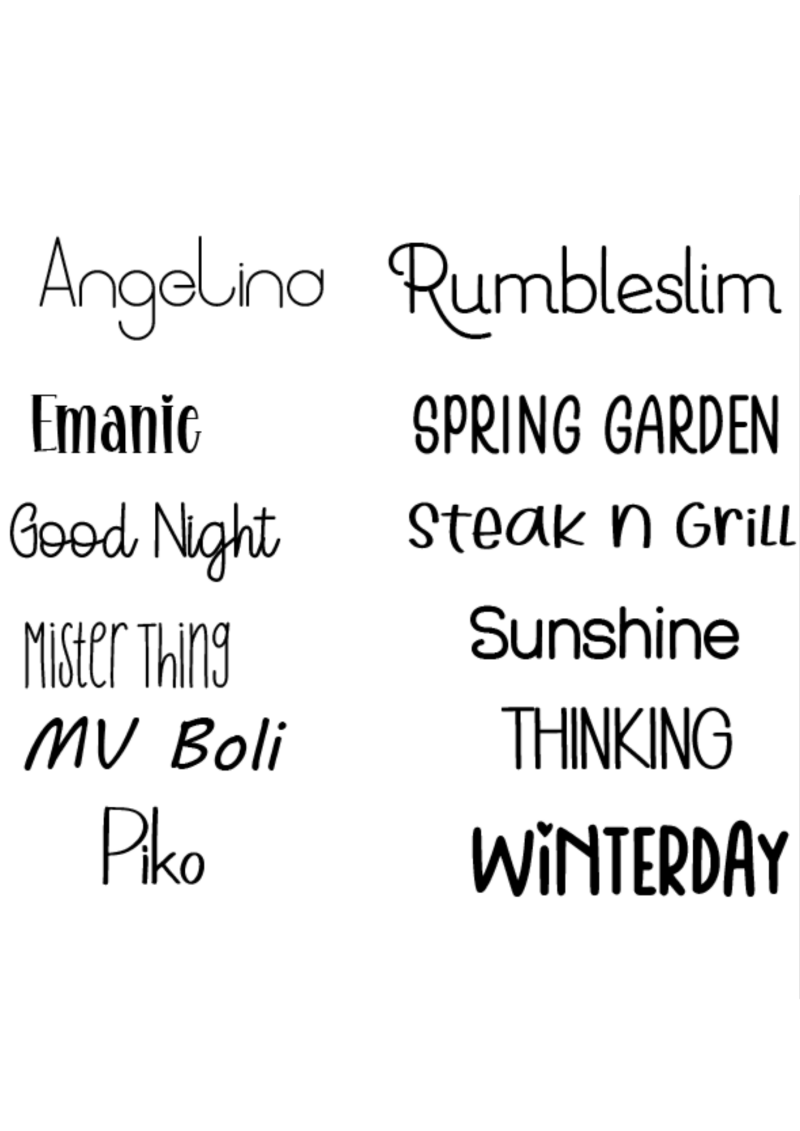 Lettertypes / Personaliseren | Studio WoWoow