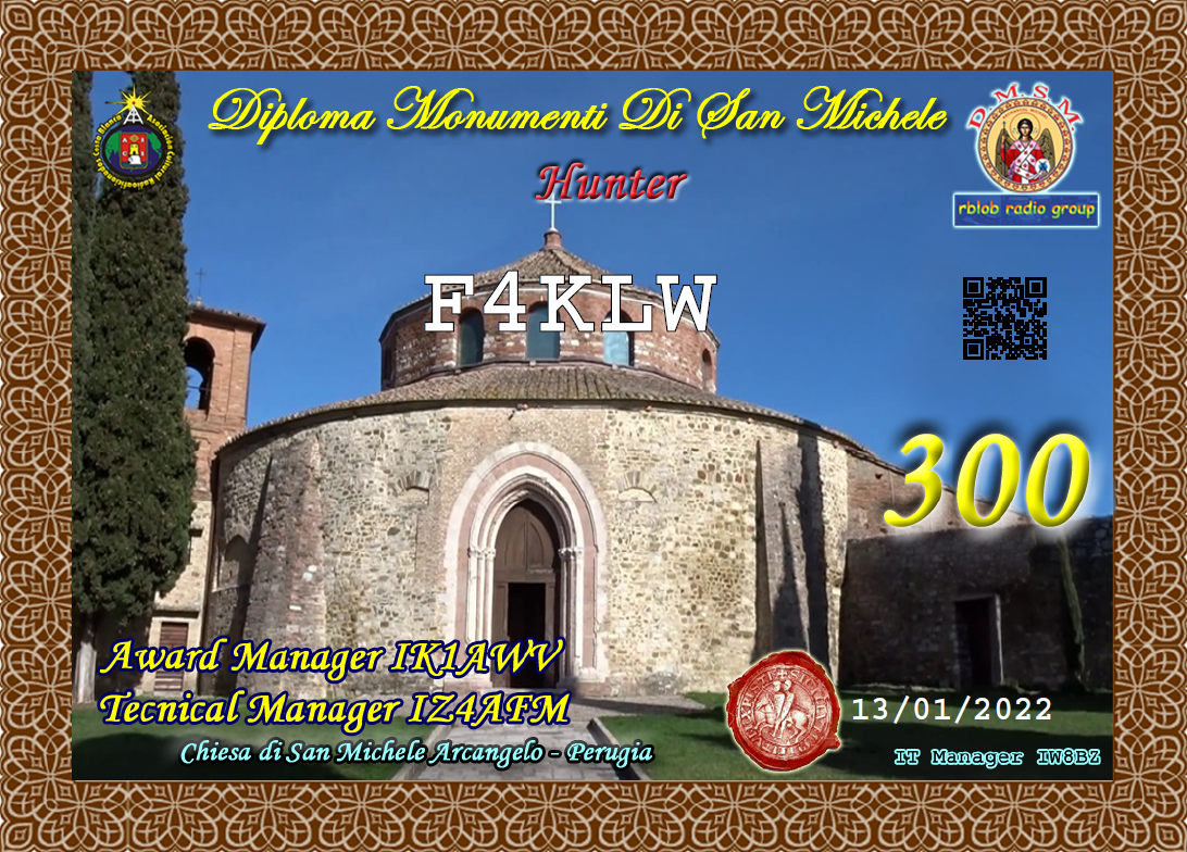 Diplômes d'Activités Spéciales / Diplômes du Club / VIE du CLUB | F4KLW