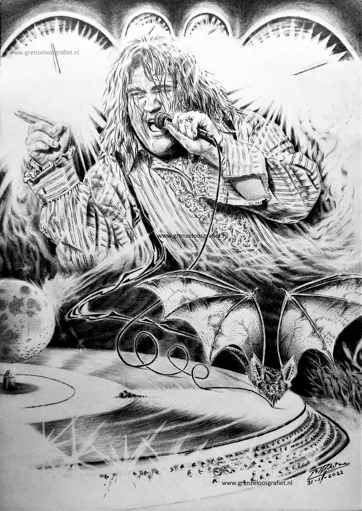 MEAT LOAF. / HET VERHAAL ACHTER DE TEKENING | Grenzeloos Grafiet.