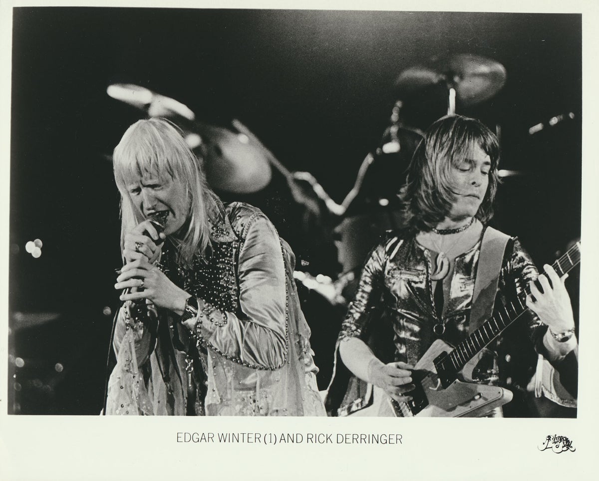 Edgar Winter and Rick Derringer - 1970s [Holland] - Publicity Press ...