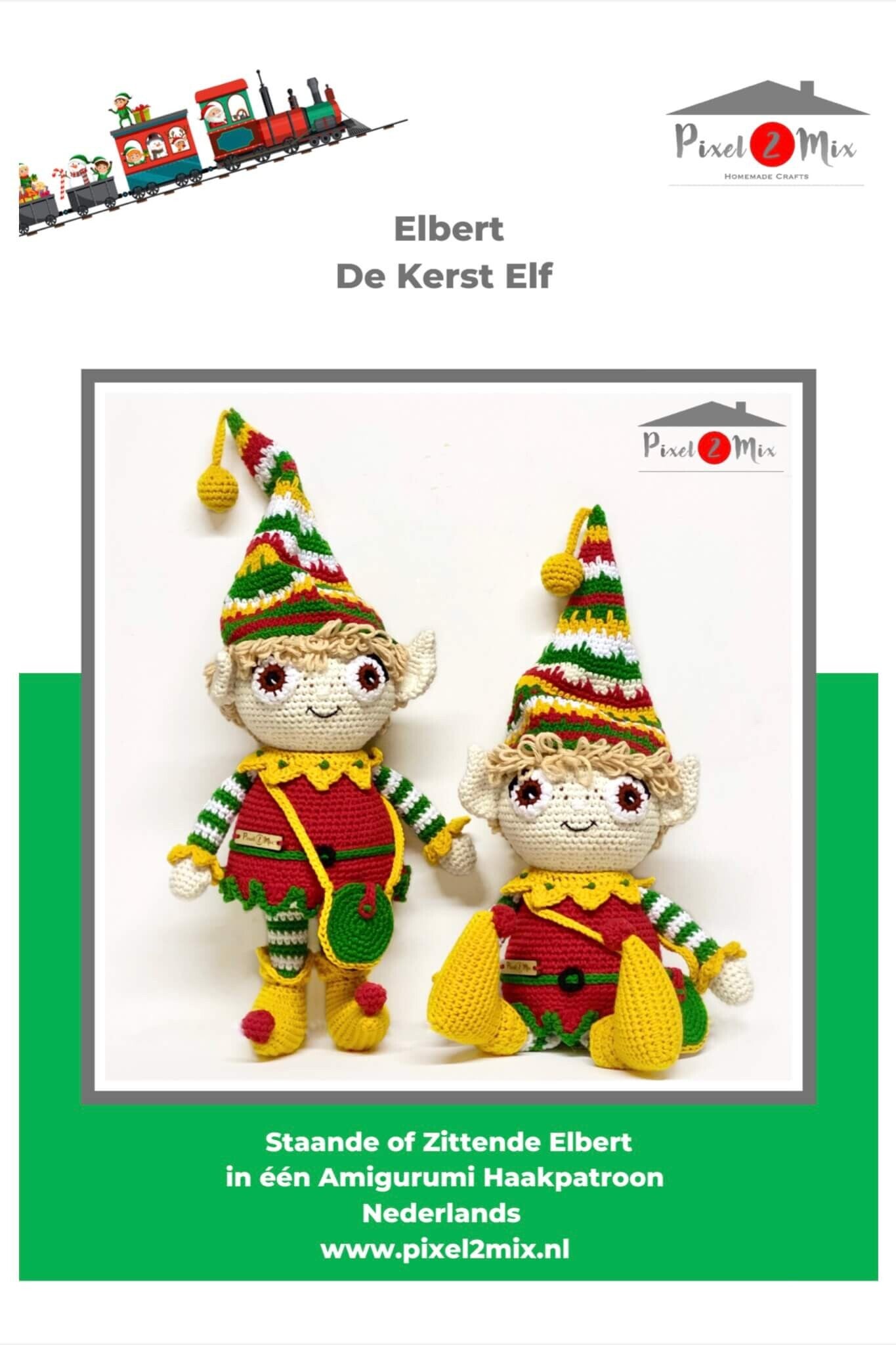 Kerstelfjes Haken, Ella - Het Kerst Elfje en Elbert - De Kerst Elf ...
