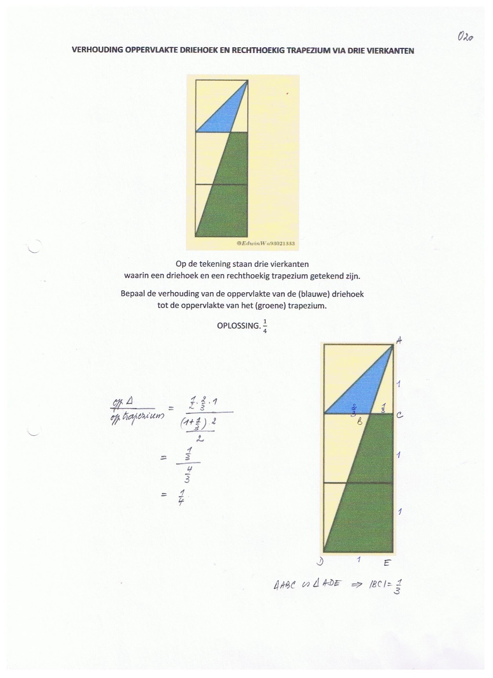 OPLOSSING 20 | Oppervlakte