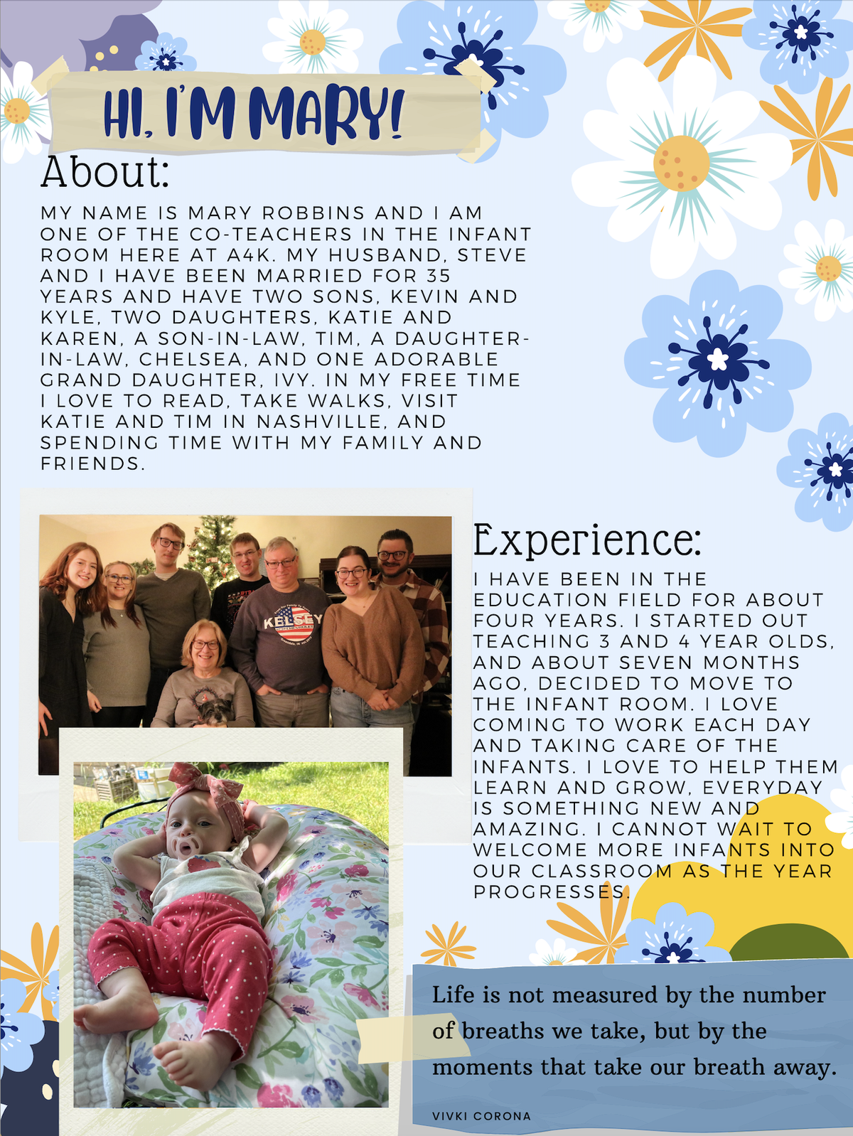 Staff Bios / St. Leon Campus | All 4 Kids LLC