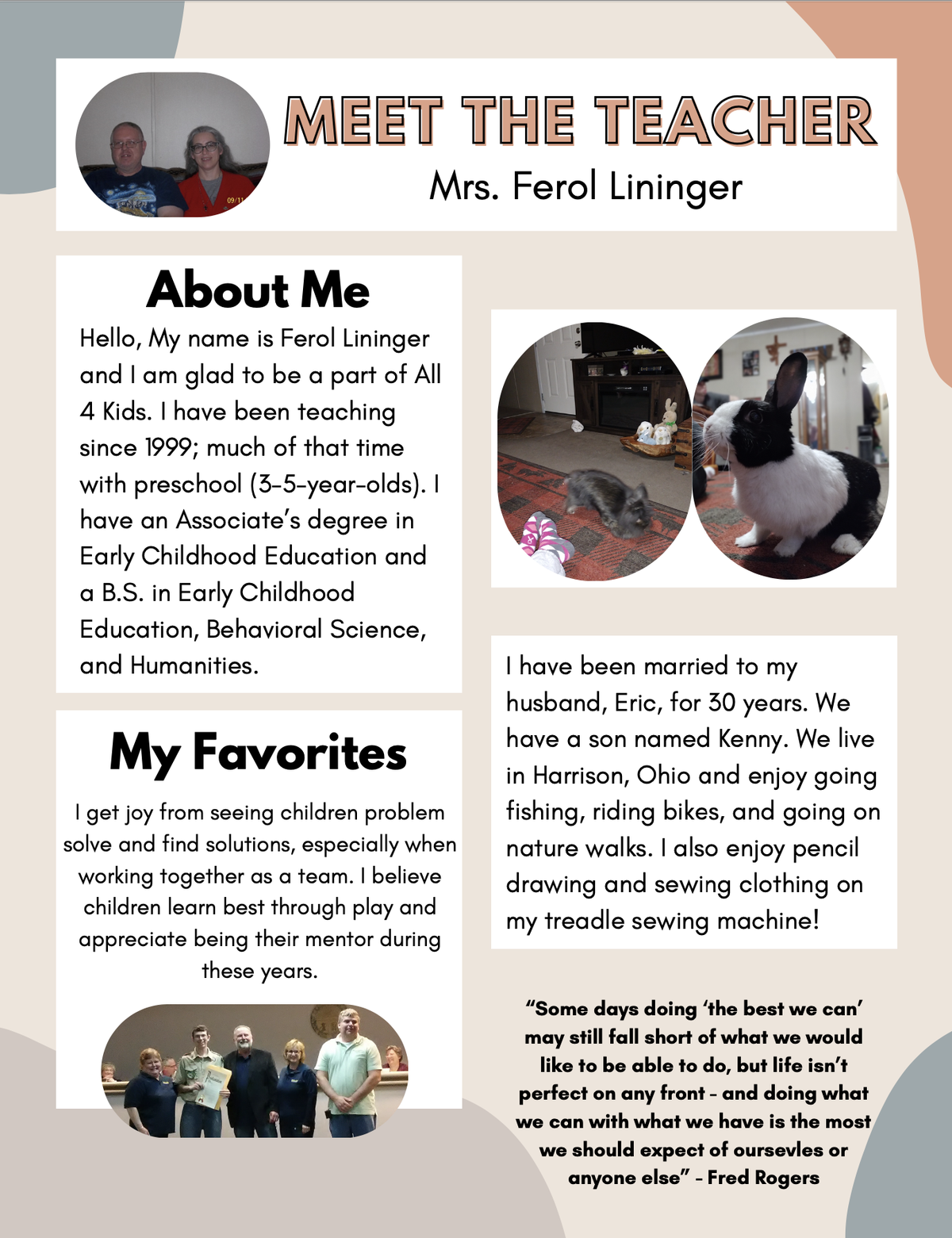 Staff Bios / West Harrison Campus | All 4 Kids LLC