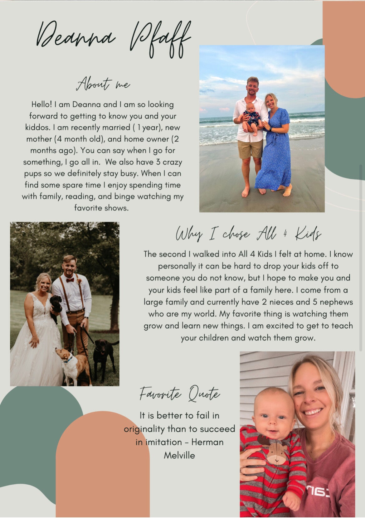 Staff Bios / West Harrison Campus | All 4 Kids LLC