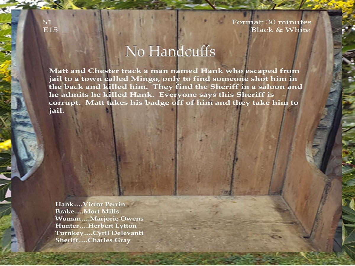 S1 E15 Gunsmoke No Handcuffs