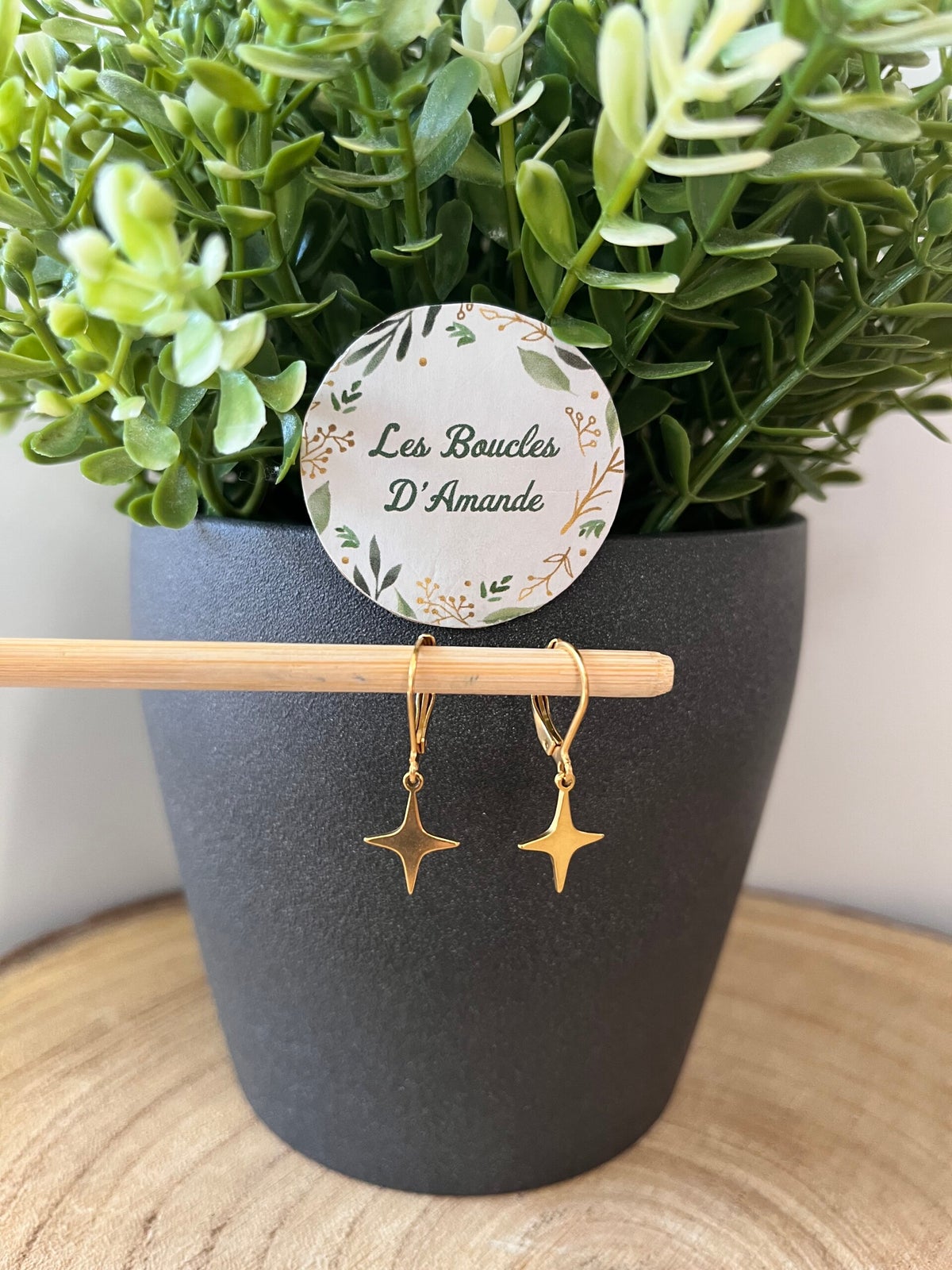 Boucles étoiles acier inoxydable | Les Boucles d'Amande