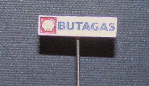 Speldje Shell Butagas. | Goudspoor