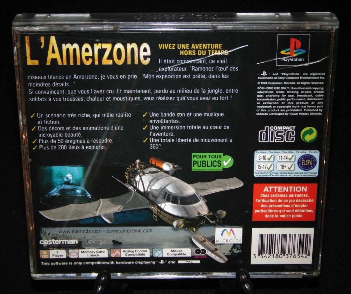 L'Amerzone / PS1 / Complet / Fr. | Nostal'Geek