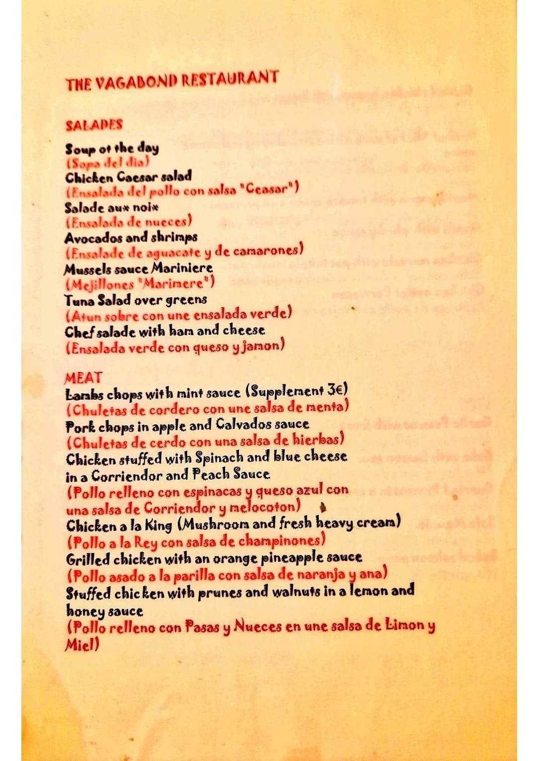 The Vagabond restaurant
