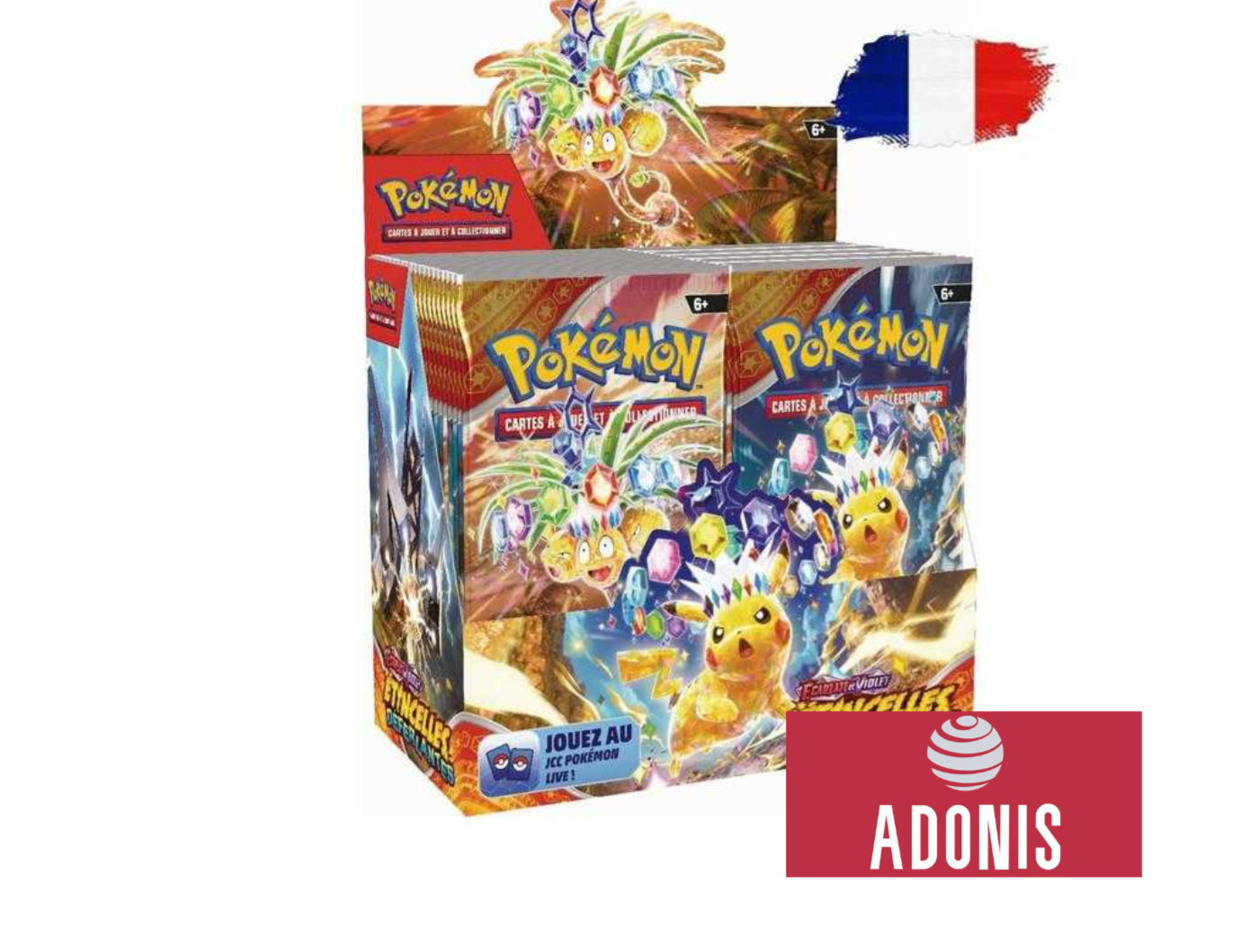 POKEMON DISPLAY BOOSTER ÉTINCELLES DÉFERLANTES EV08 (DISPLAY) FR | Adonis