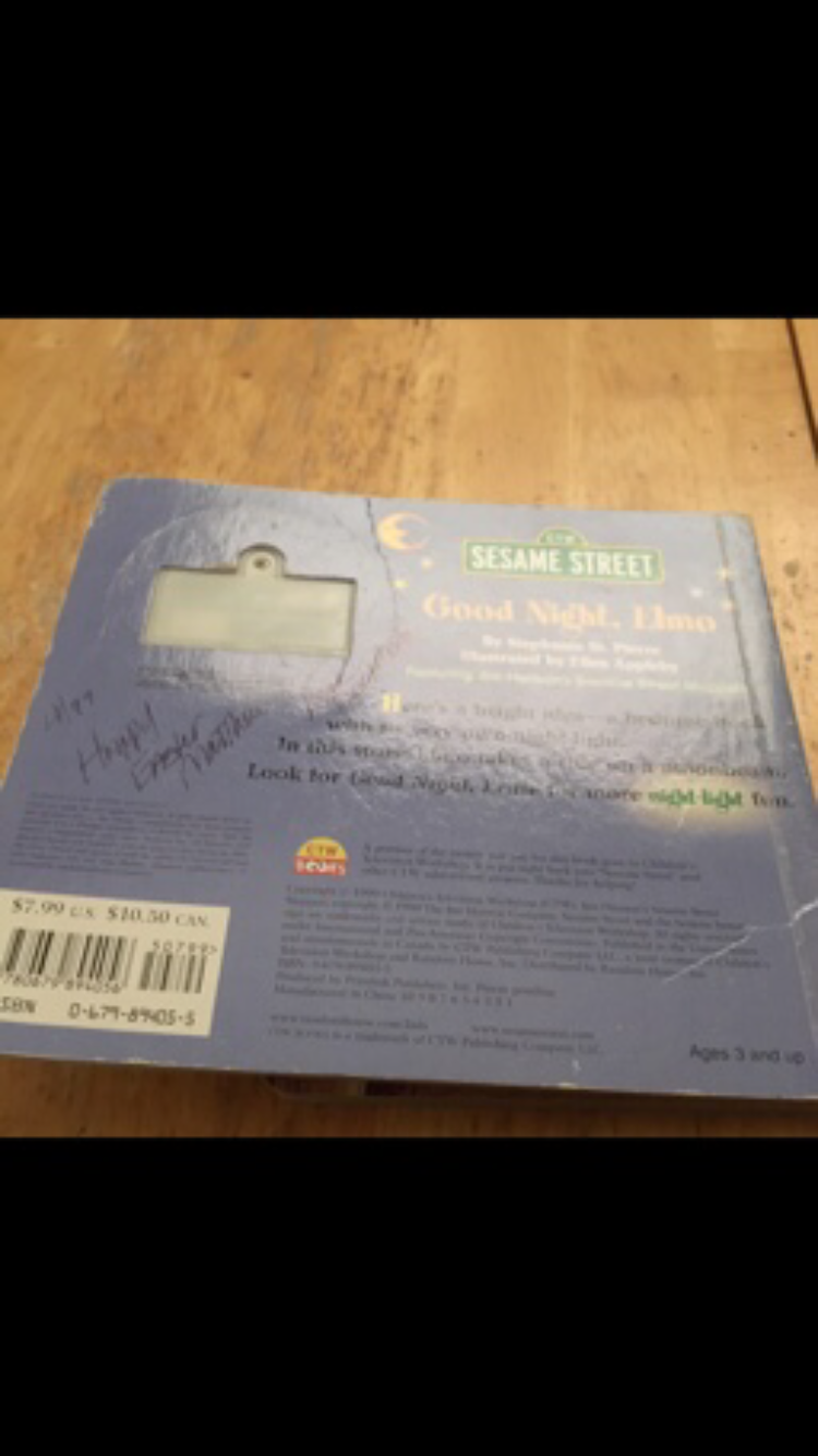 Good night Elmo Sesame Street book