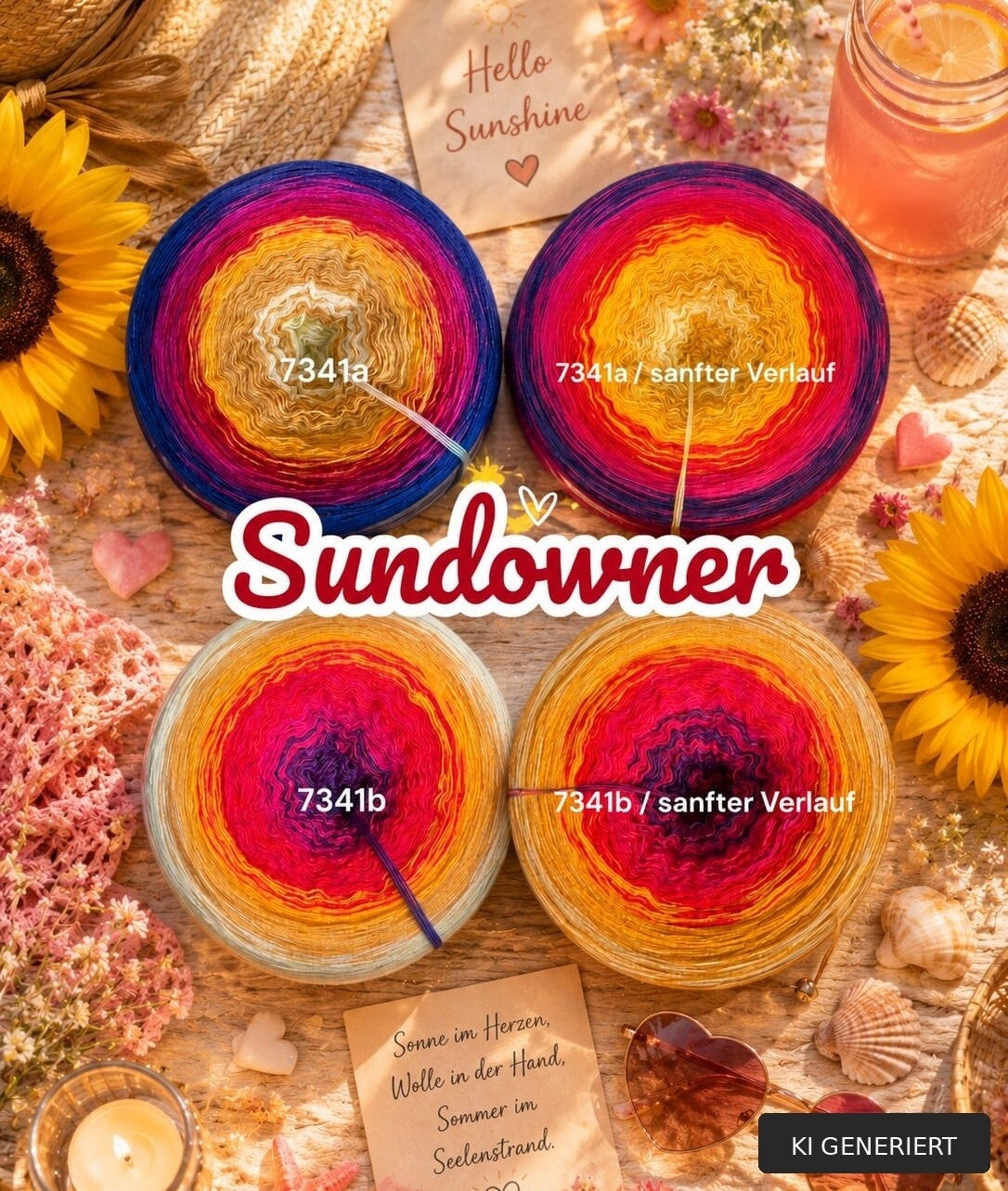 Sundowner - 7341 - Bobbel mit Farbverlauf - 3, 4 oder 5 Fäden, auch als ...