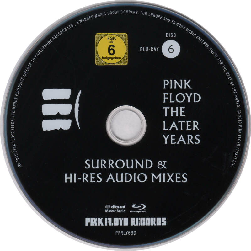 Blu-ray & DVD / 2019 - The Later Years (1987-2019) / Pink Floyd | johndewit