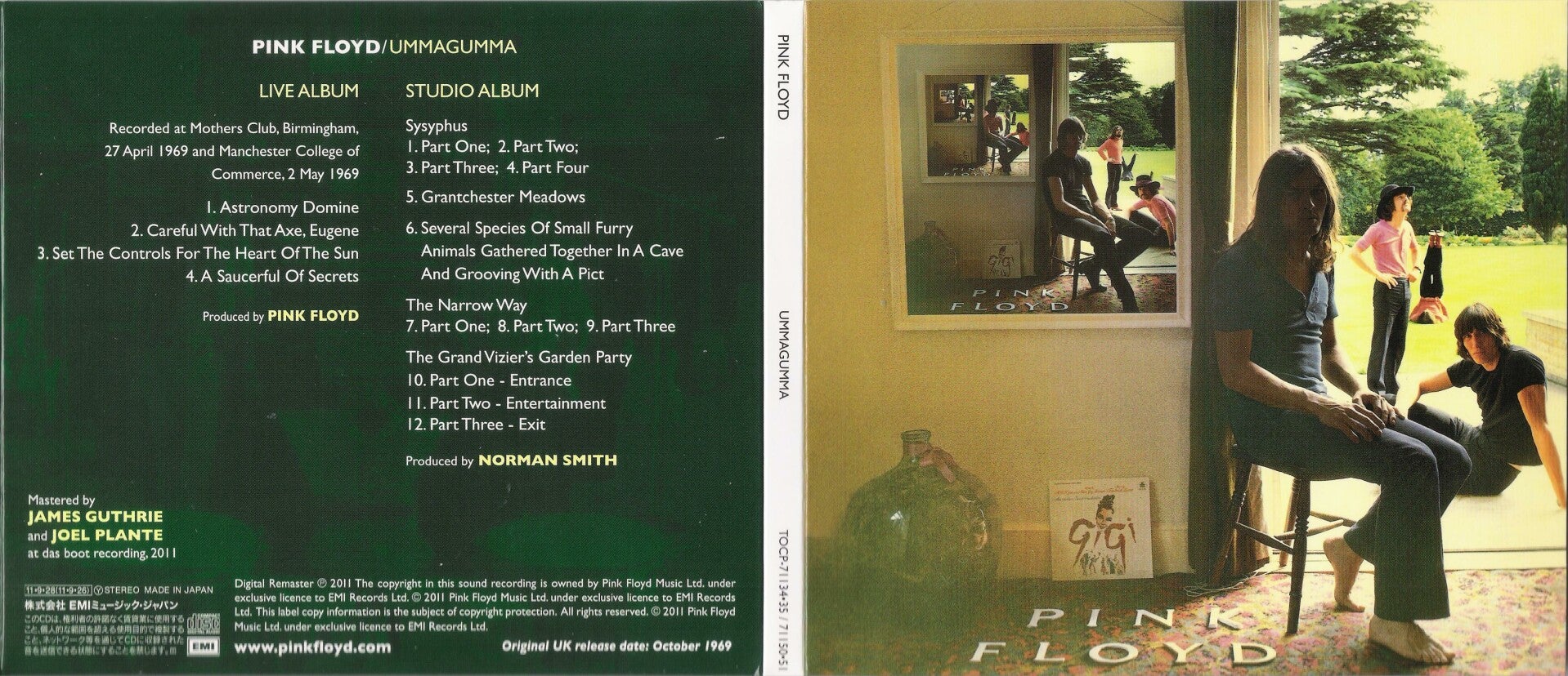 1969 - Ummagumma / Studio Albums 1967 - 1969 / Pink Floyd | johndewit