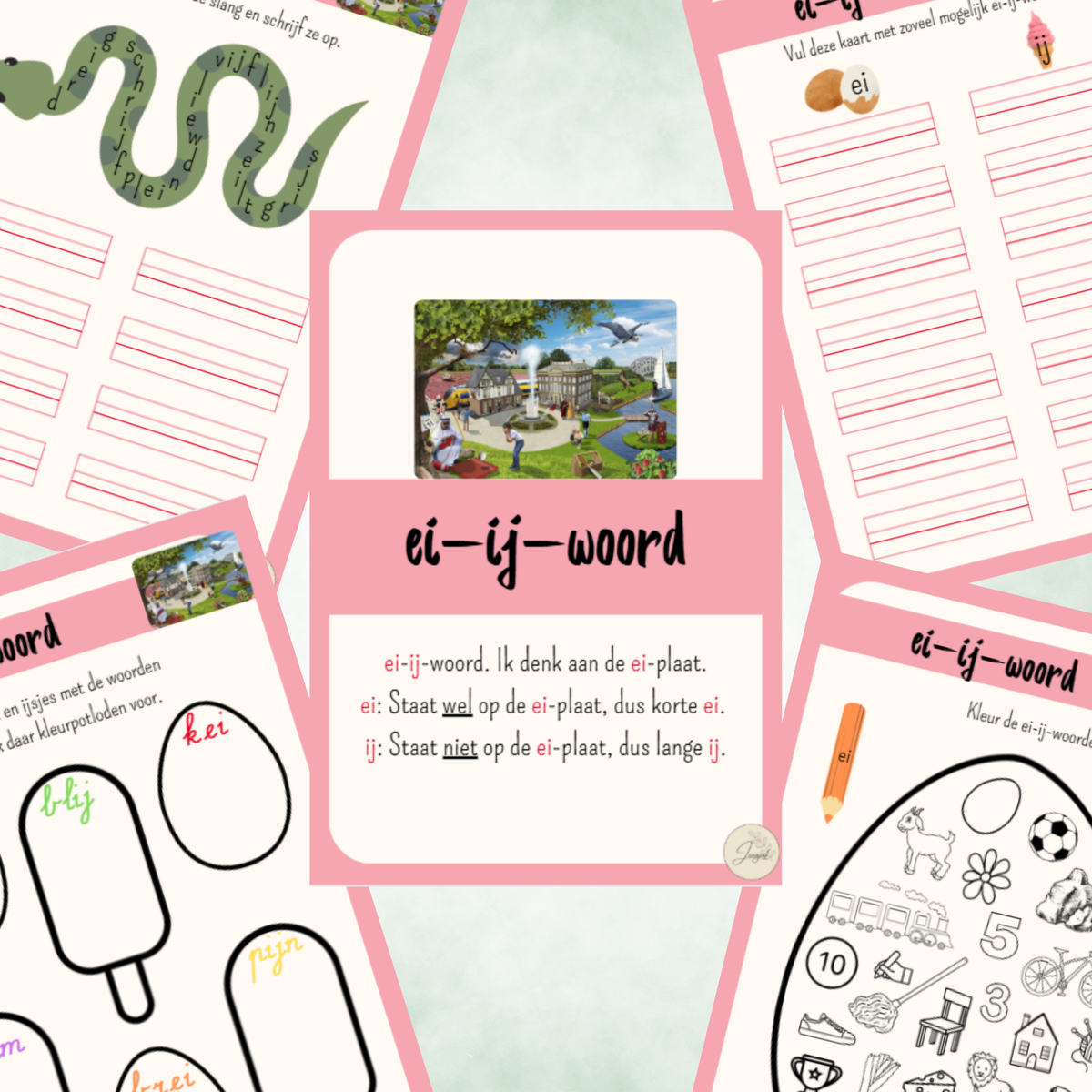 Ei-ij werkboekje - groep 3 | Jenajuf