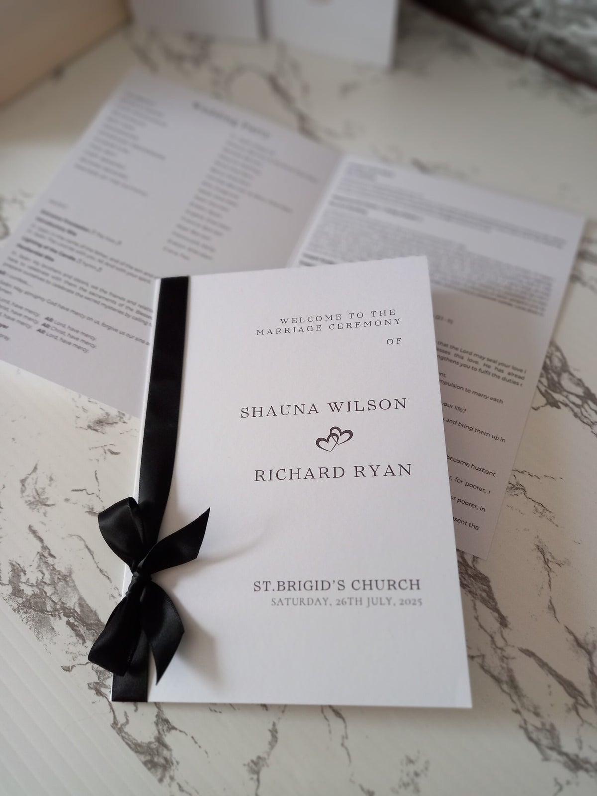 A5 8 Page Ceremony Program, Order of Service digital download ...