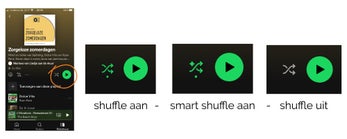 Spotify tip 2: hoe zet je Shuffle uit en wat is Smart Shuffle?