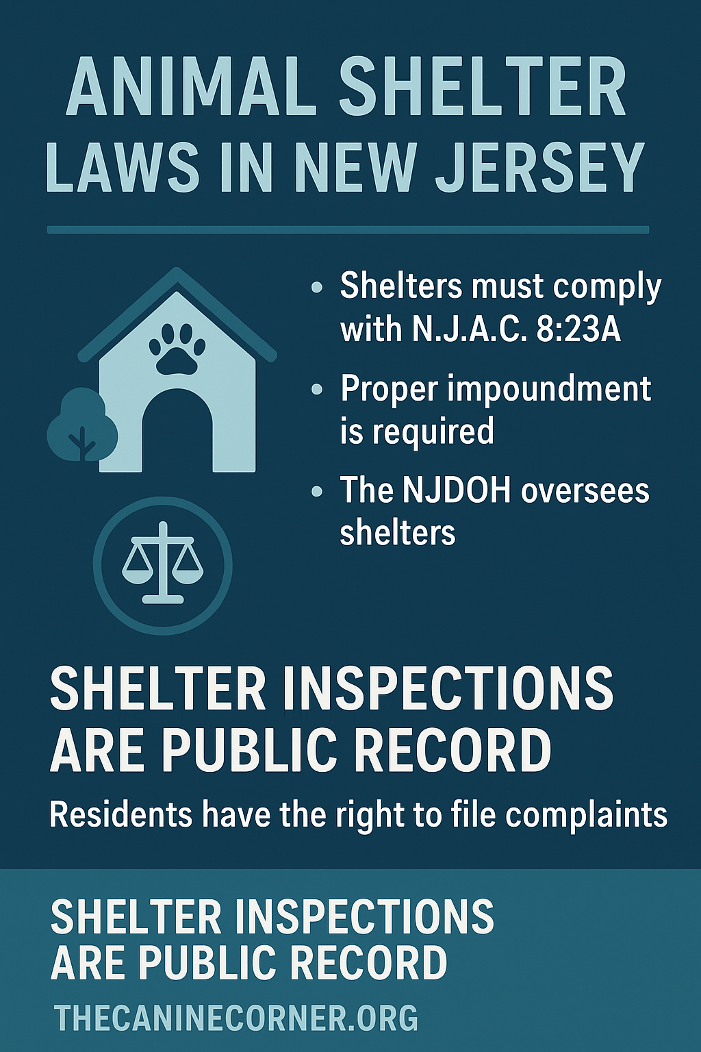 Animal Shelter and NJDOH Statements