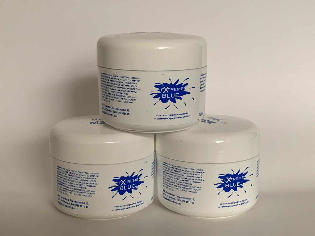 sport crème tegen de spierpijn nek, schouders, rug, benen.