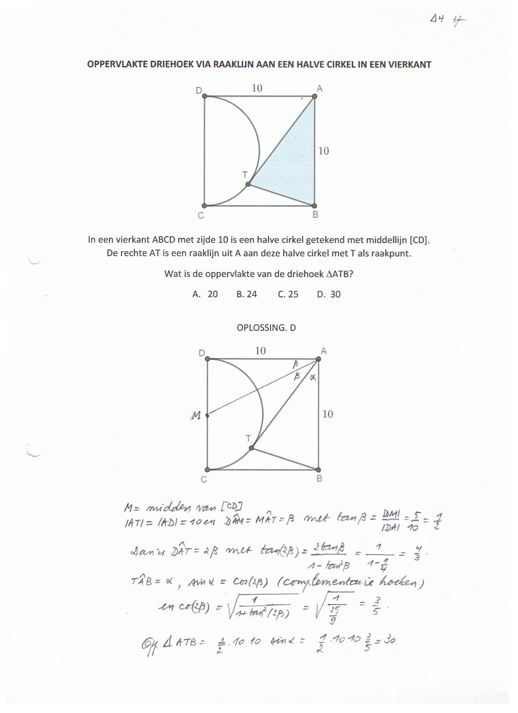 OPLOSSING 4 | Driehoeken