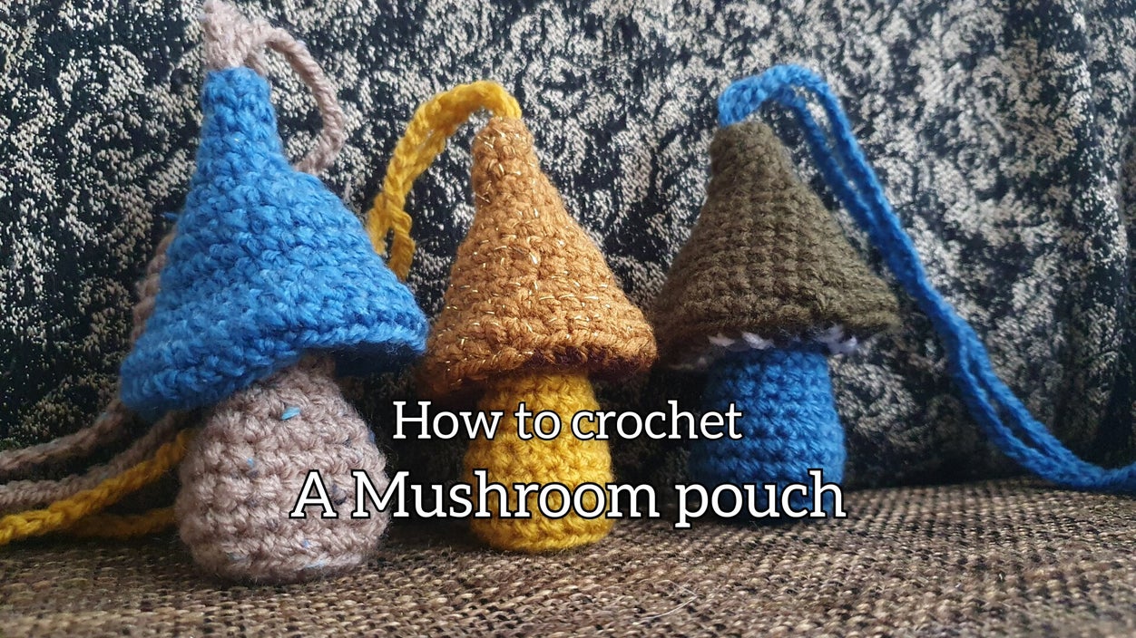 Crochet pattern - Mushroom pouch / Bug Buzz - blogs | Thefantasybug.nl